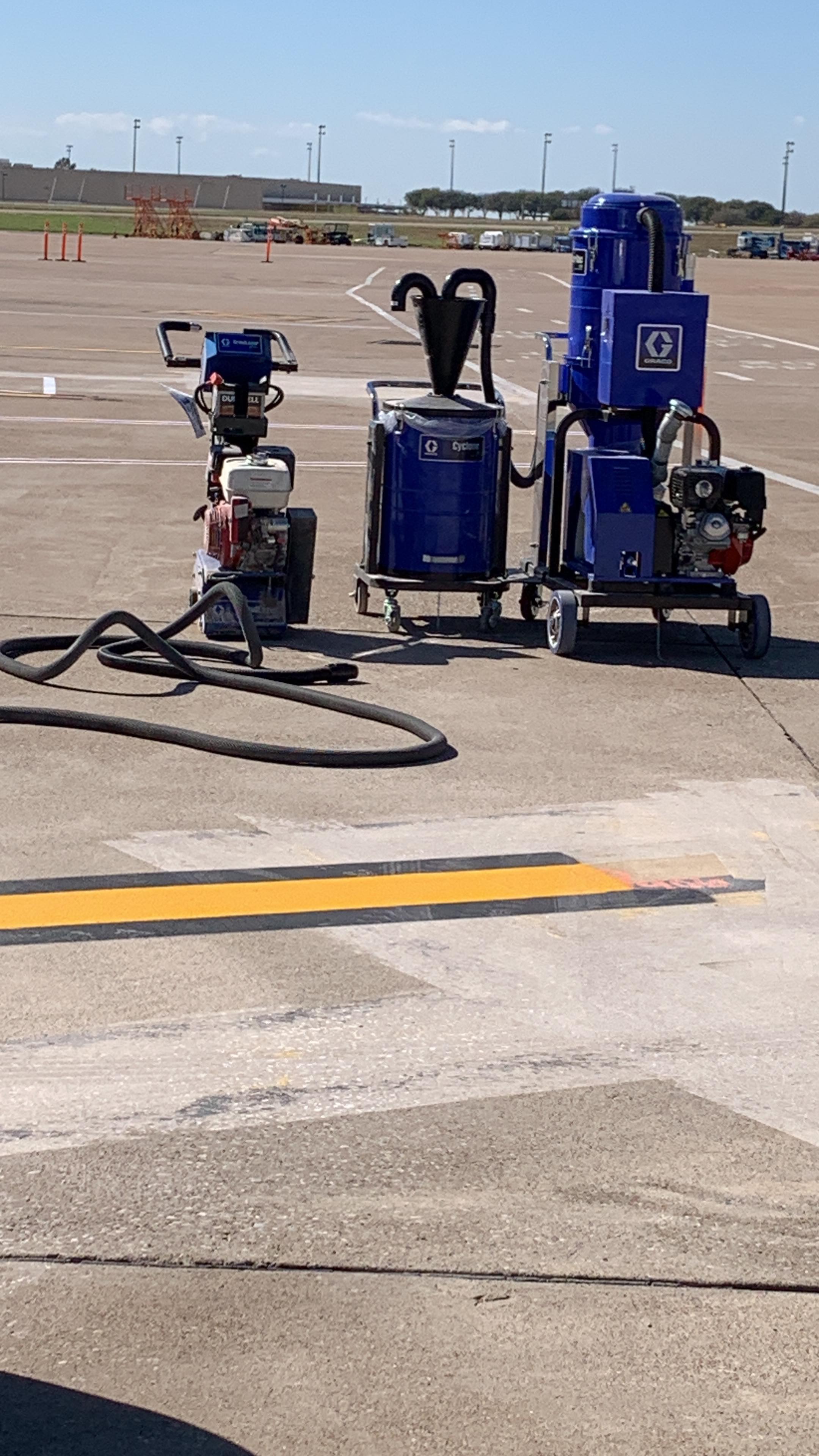 perimeter construction - line striping, construction, contractor, DFW